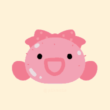 Cute Pink Sad Blobfish Crying Tears GIF | GIFDB.com