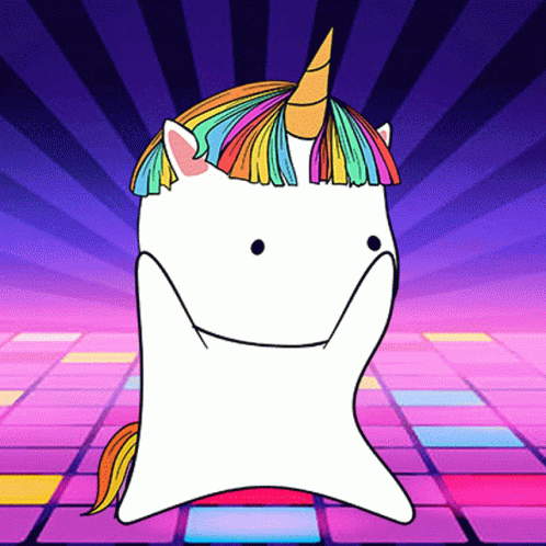 Cute Unicorn Chibi Disco Celebration Dance GIF | GIFDB.com