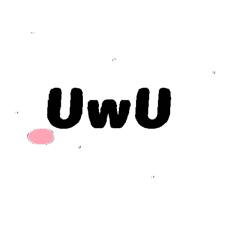 Cute Uwu Blush Emoticon GIF | GIFDB.com