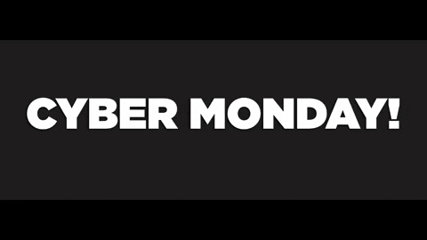 Cyber Monday Flashing Red Animated Text GIF | GIFDB.com
