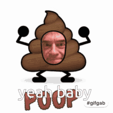 Dancing Poop Emoji With Human Face GIF | GIFDB.com