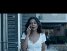 Danielle Campbell Davina The Originals Answering Phone Call GIF | GIFDB.com