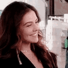 Danielle Campbell Smiling Sweetly And Happy GIF | GIFDB.com