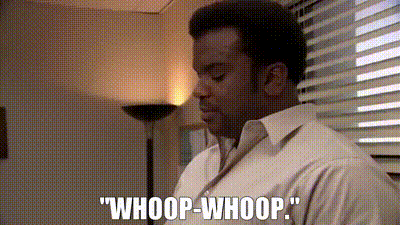 Darryl Whoop Whoop Moment In The Office GIF | GIFDB.com