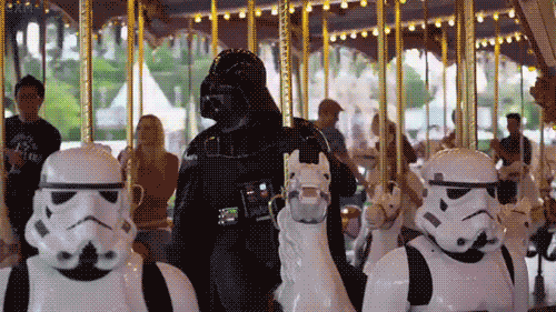 Darth Vader Carousel Ride GIF | GIFDB.com