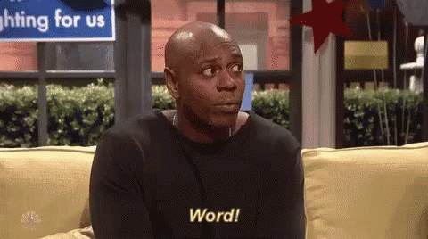 Dave Chapelle Word GIF | GIFDB.com