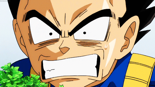 Dbz Furious Grinning Vegeta GIF | GIFDB.com