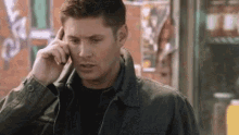 Dean Winchester Ending Phone Call Shaking Head GIF | GIFDB.com