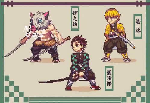 Demon Slayer Pixel GIF | GIFDB.com