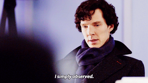 Detective Sherlock Holmes Observing GIF | GIFDB.com