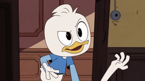 Dewey Duck Slapped GIF | GIFDB.com