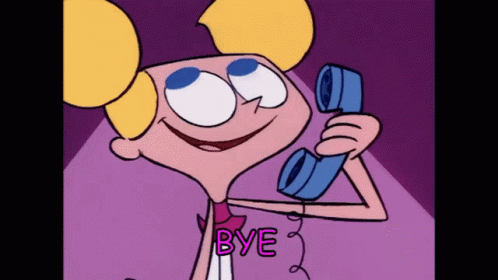 Dexter's Laboratory Dee Dee Dexter Bye GIF | GIFDB.com