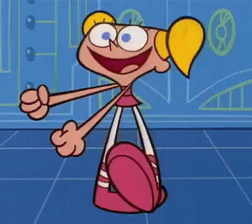 Dexter's Laboratory Dee Dee Happy Dance GIF | GIFDB.com