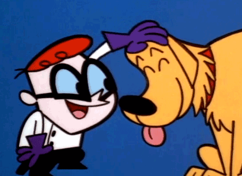 Dexter's Laboratory Dexter Dog Headpat GIF | GIFDB.com