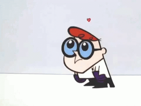 Dexter's Laboratory Dexter In Love Hearts GIF | GIFDB.com
