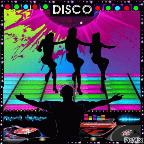 Disco Dancing Template Dj Dancefloor GIF | GIFDB.com