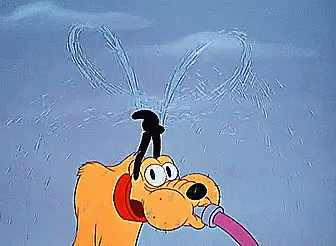 Disney Pluto Water Fountain GIF | GIFDB.com