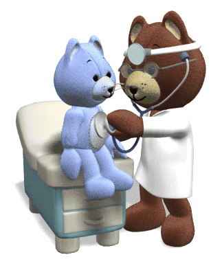 Doctor Animated Bear Check Up GIF | GIFDB.com