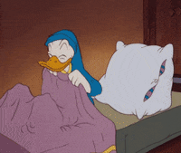 Donald Duck Disney Good Night Sleep Feathers GIF | GIFDB.com