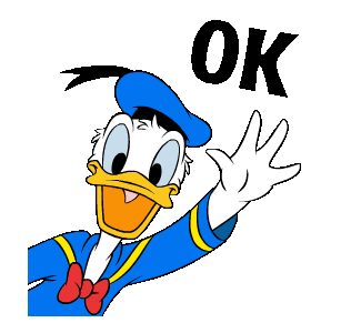 Donald Duck Disney Okay Waving GIF | GIFDB.com