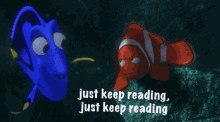 Dory Suggest Just Keep Reading GIF | GIFDB.com
