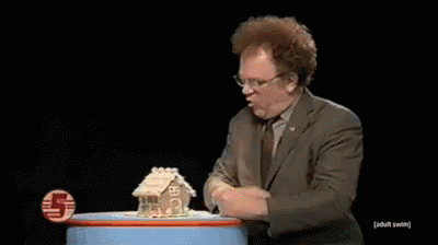Dr. Steve Brule Breaking Cookie House GIF | GIFDB.com