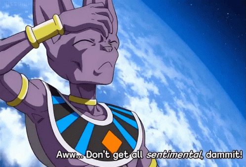 Dragon Ball Beerus Having Headache Don't Get Sentimental GIF | GIFDB.com
