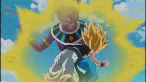 Dragon Ball Beerus Slapping Saiyan Butt GIF | GIFDB.com