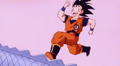Dragon Ball Goku Running GIF | GIFDB.com