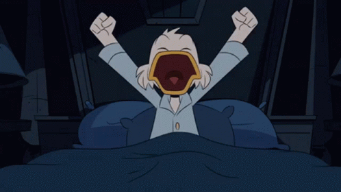 Duck Tales Sleepy Scrooge Mcduck Yawning Good Night GIF | GIFDB.com