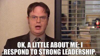 Dwight Schrute Responds To Strong Leadership GIF | GIFDB.com