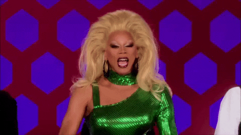 Dying Laughing Rupaul Wave GIF | GIFDB.com