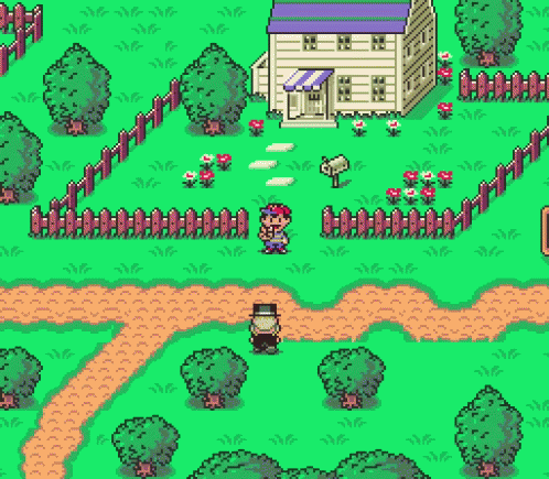 Earthbound The Camera Man GIF | GIFDB.com