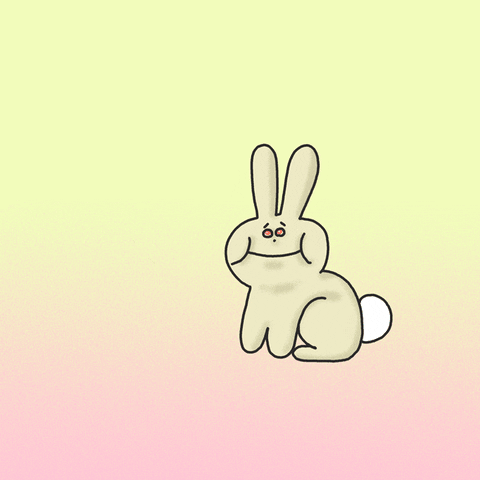 Easter Bunny Egg Barf GIF | GIFDB.com