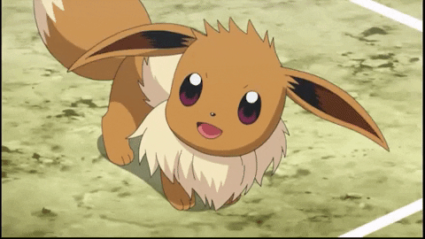 Eevee Pokemon Excited Cute Hello Anime GIF | GIFDB.com