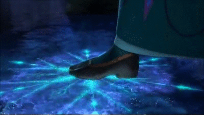 Elsa Running In Frozen Ocean GIF | GIFDB.com
