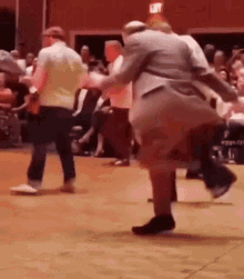 Energetic Old Man Dancing Crowd GIF | GIFDB.com