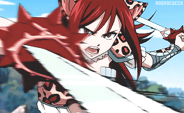 Erza Scarlet Titania Sword Skills GIF | GIFDB.com