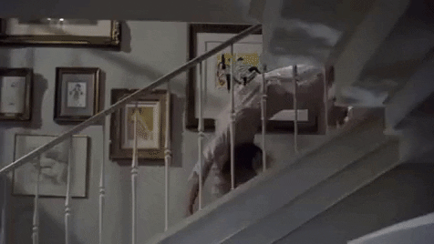 Exorcist Upside Down Crawling Stairs GIF | GIFDB.com