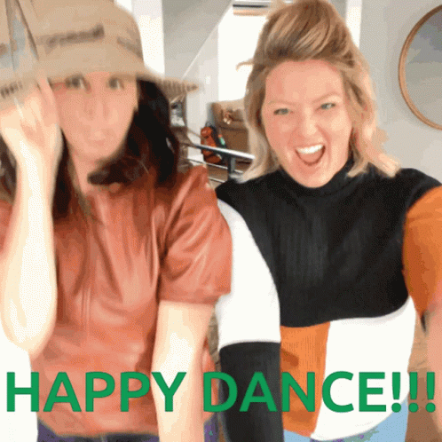 Extremely Happy Besties Excited Dance GIF | GIFDB.com