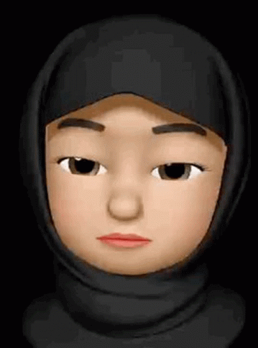 Eye Roll Emoji Duh Hijab Girl Memoji GIF | GIFDB.com