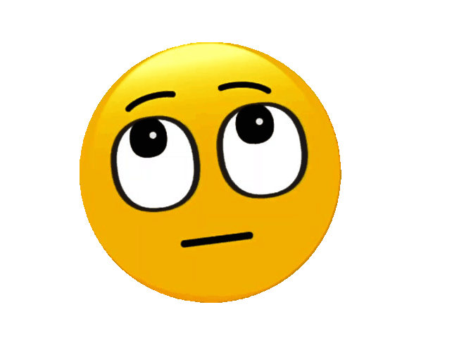 Eye Roll Emoji Rocking Nervous Reaction GIF | GIFDB.com