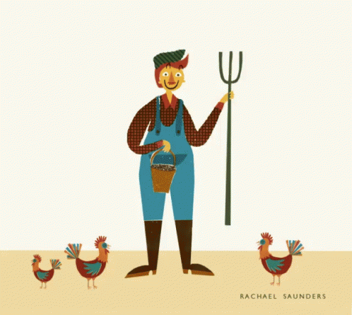 Farmer Feeding Chickens GIF | GIFDB.com