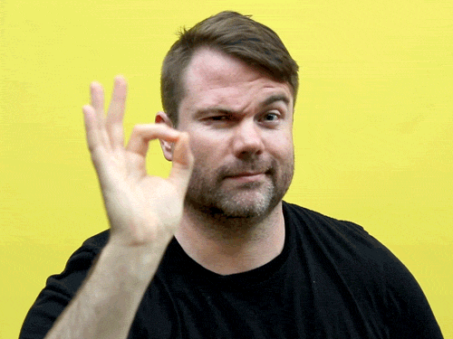 Fat Guy Doing Okay Hand Gesture GIF | GIFDB.com