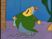 Fat Lady Singing The Simpsons Laughing High Note GIF | GIFDB.com