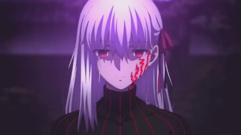 Fate Stay Night Blood On Face GIF | GIFDB.com