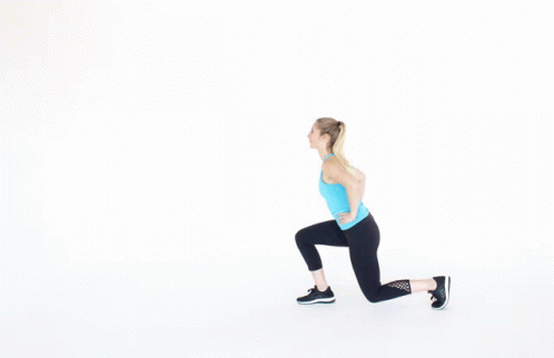 Fit Lady Jump Lunge GIF | GIFDB.com