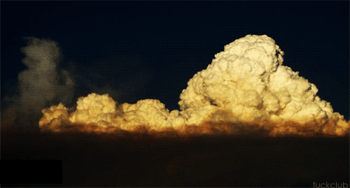 Flowing Sea Of Volcanic Clouds GIF | GIFDB.com