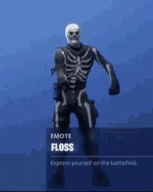 Fortnite Skull Trooper Floss Emote Dance GIF | GIFDB.com
