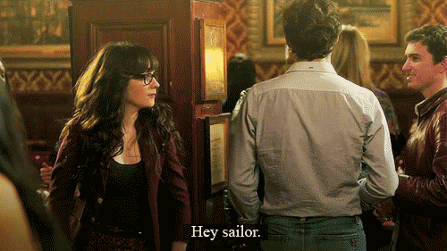 Fox Sitcom New Girl Jessica Day Hello Meme GIF | GIFDB.com